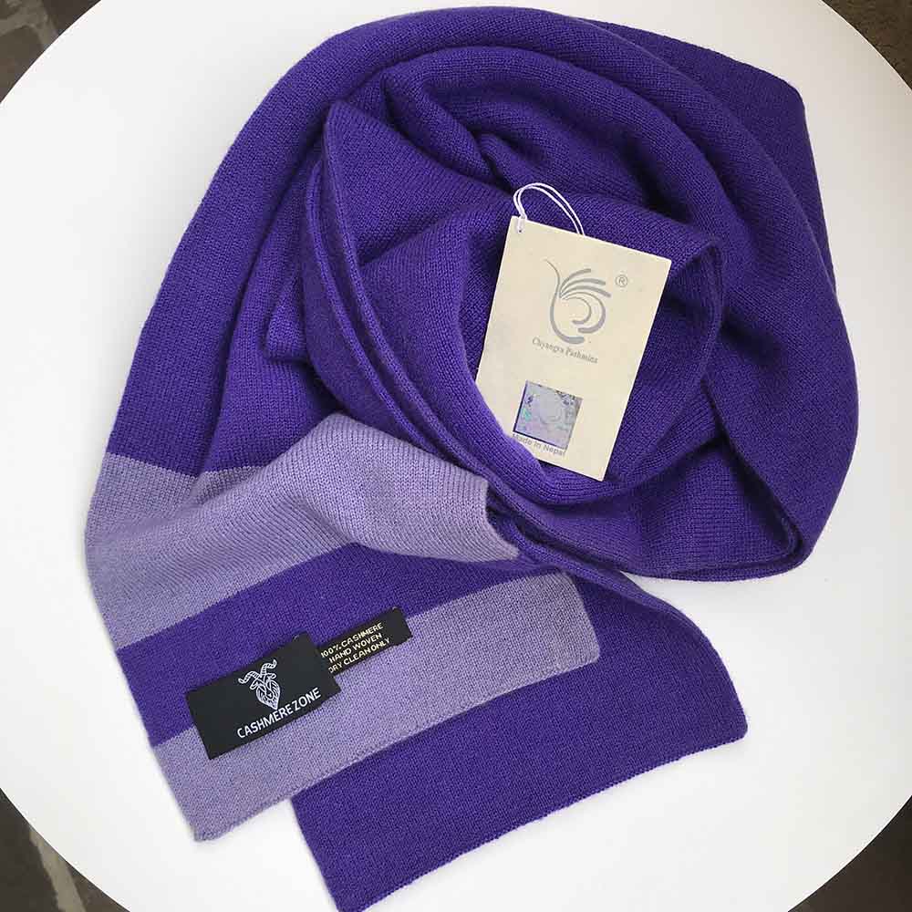 Purple Haze Lavender Pure Cashmere Scarf - Cashmere Zone